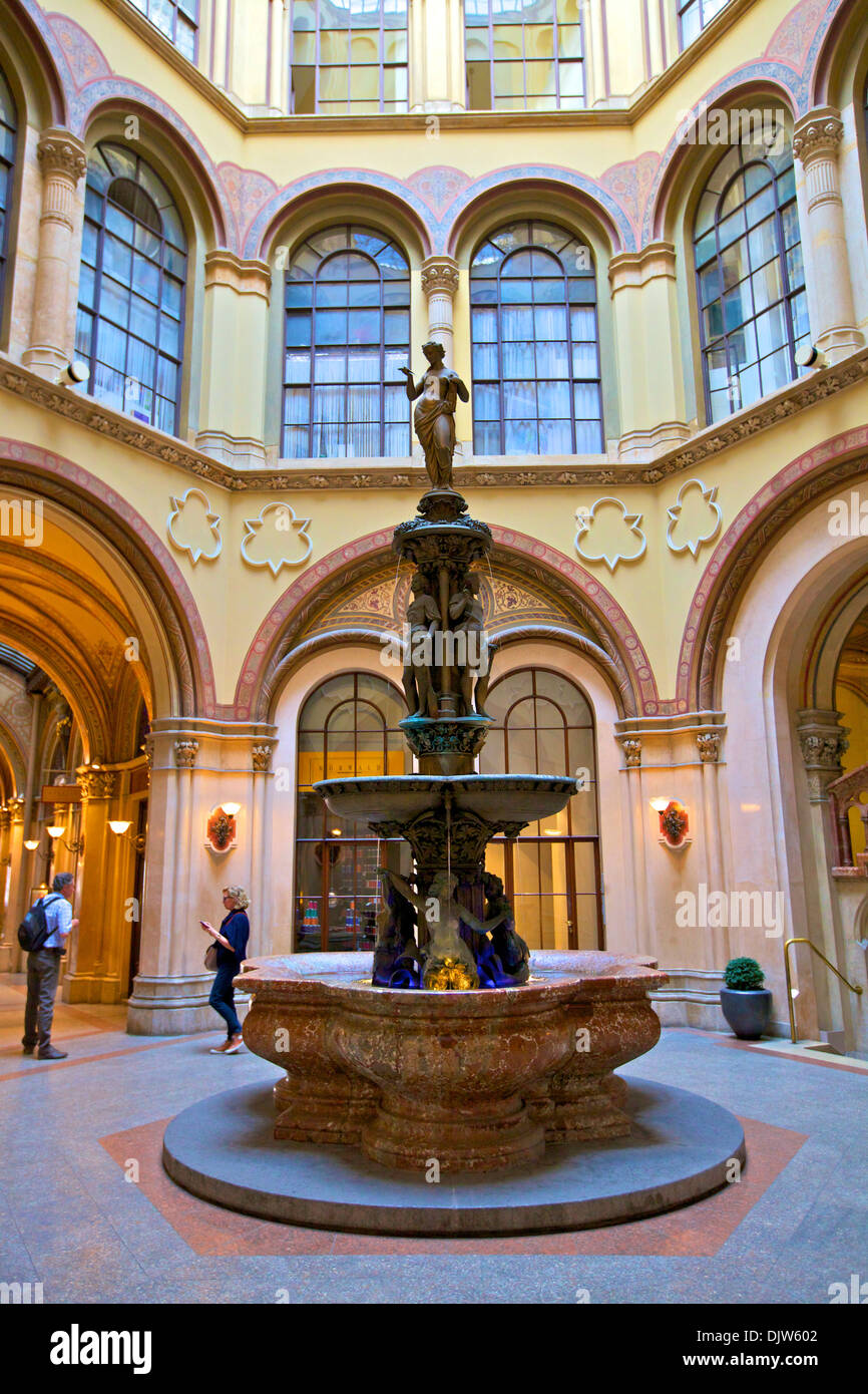 Fountain in Freyung Passage, Vienna, Austria, Central Europe Stock ...