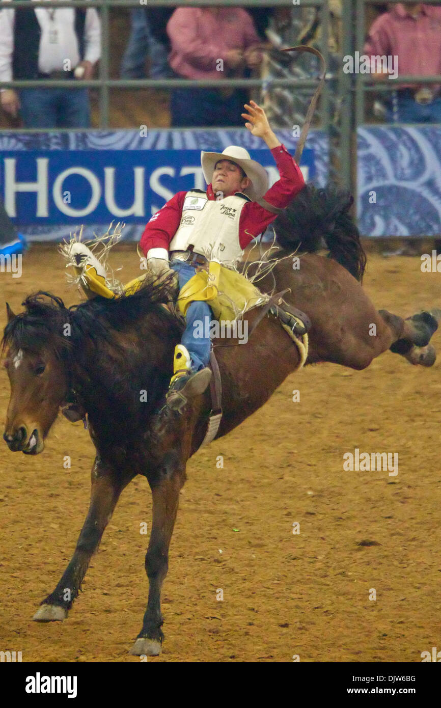 March 4 2010: Bobby Mote of Culver OR rides Bareback at the Houston ...