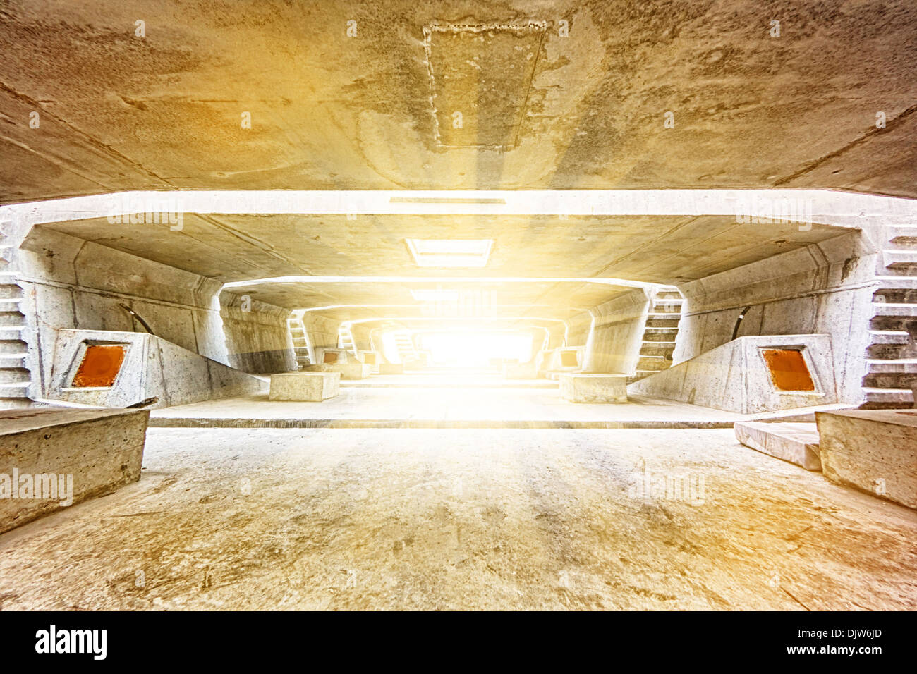 Tunnel Architecture construction Stock Photo - Alamy
