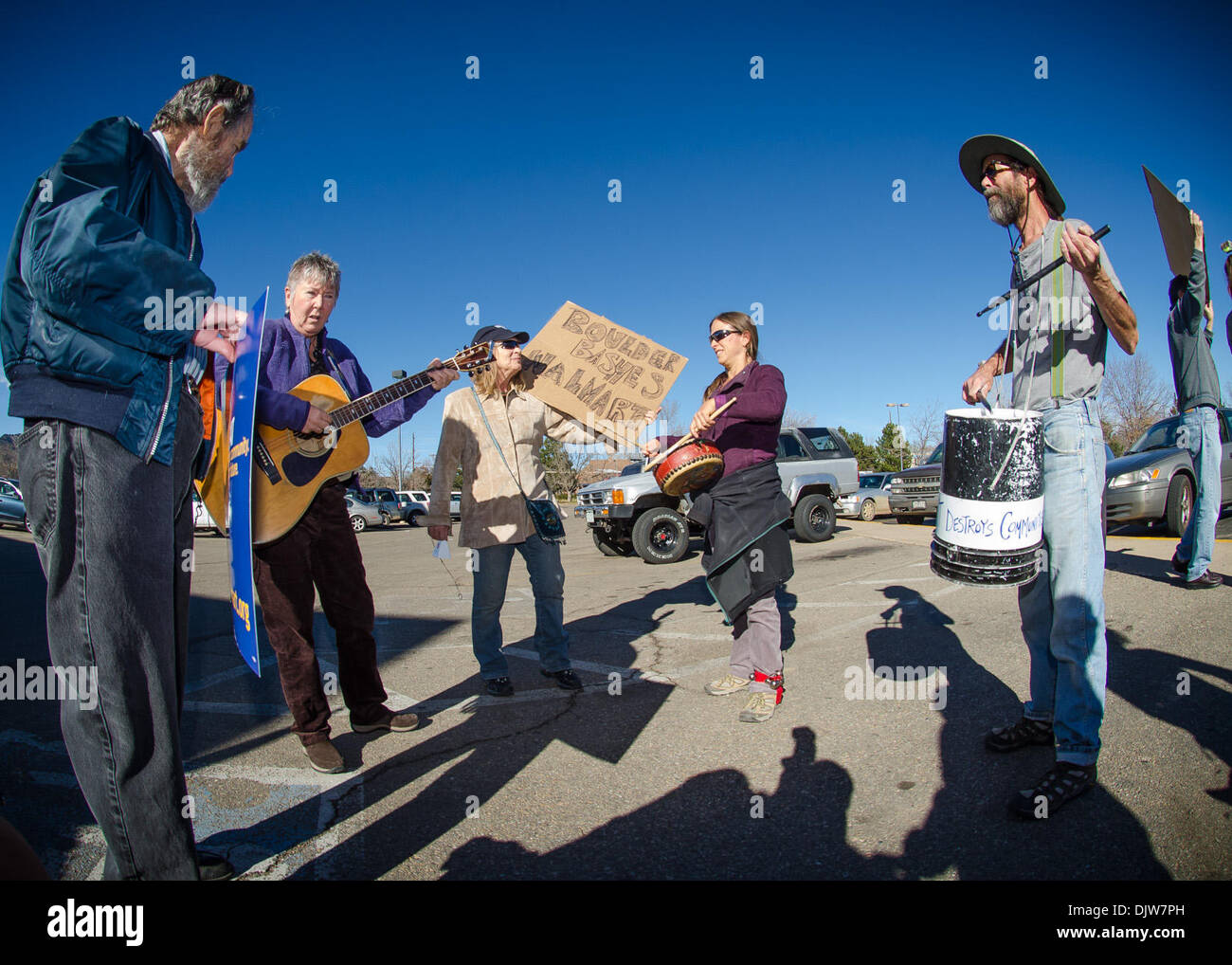 Boulder, Colorado, USA. 29th Nov, 2013. Black Friday anti-Walmart ...