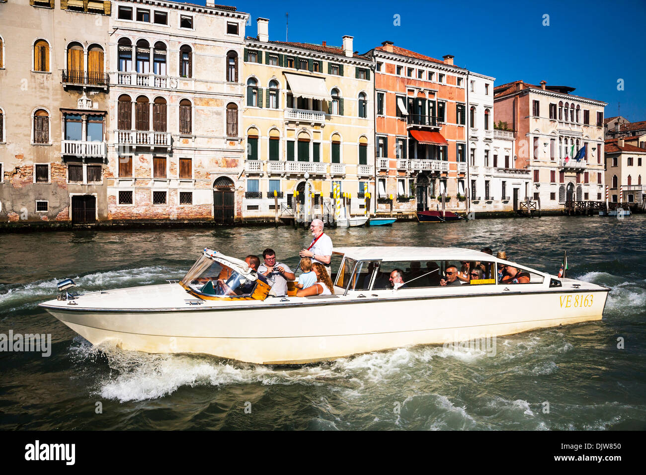 Water taxi venice canal hi-res stock photography and images - Alamy