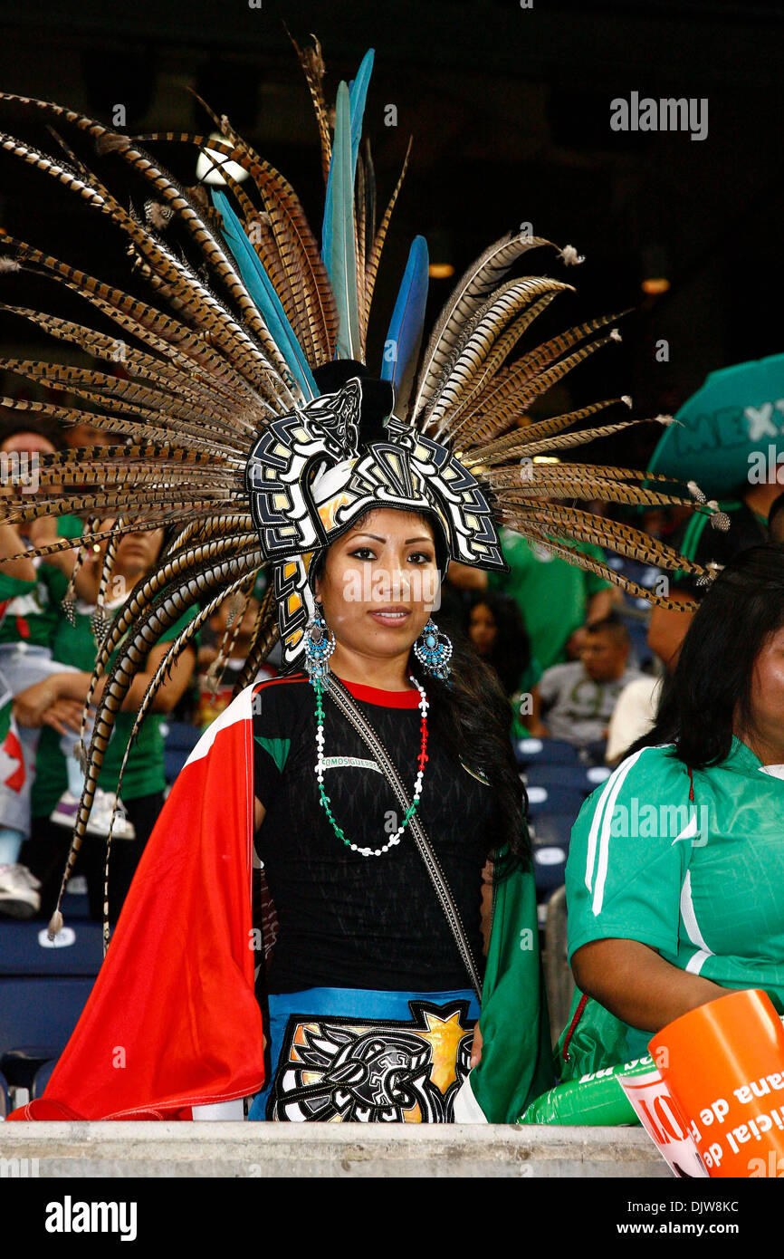 Mexico fan dressed in traditional costume at the game to support the ...