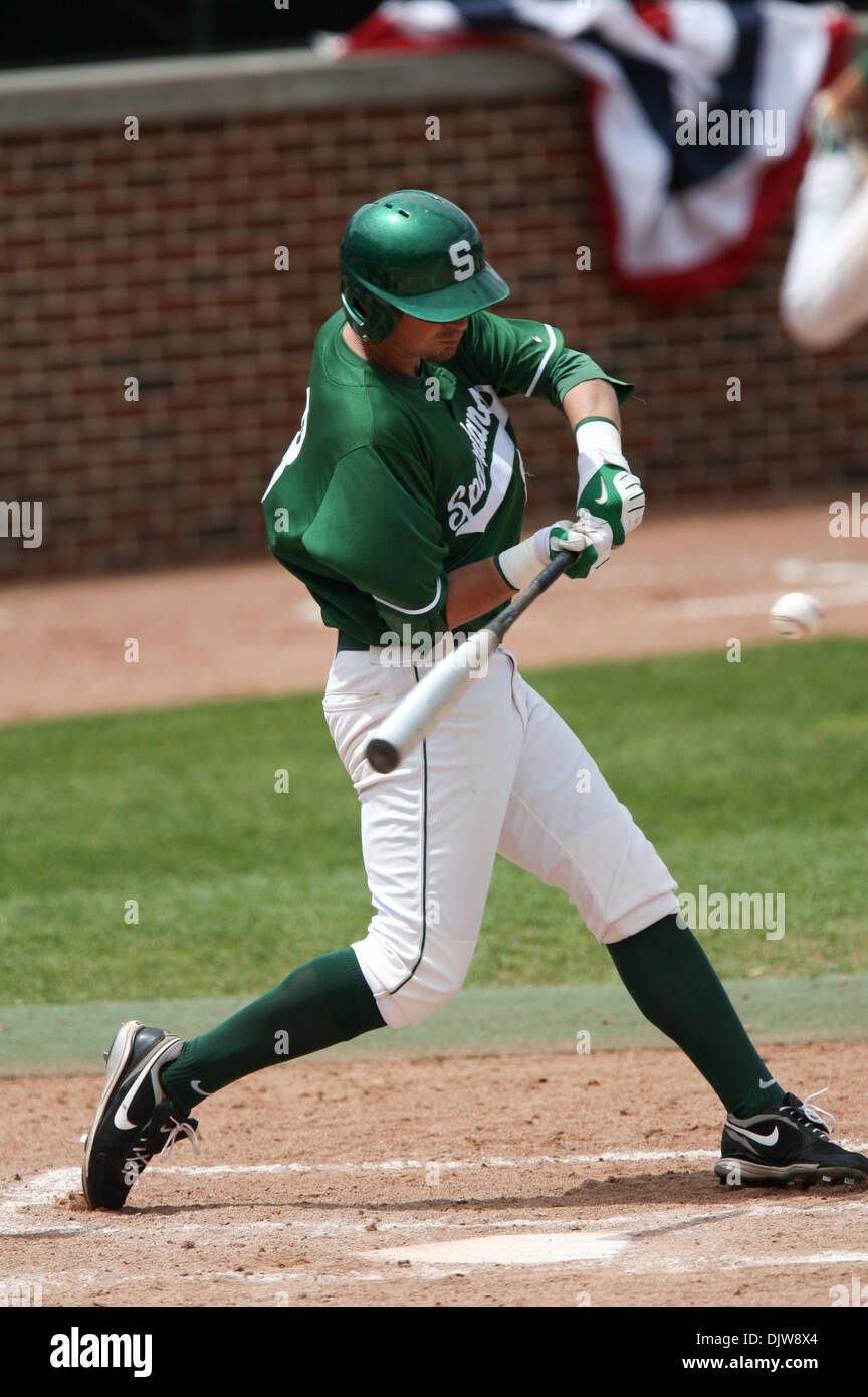 Michigan State LF Bo Felt (8) during game action in the second inning ...