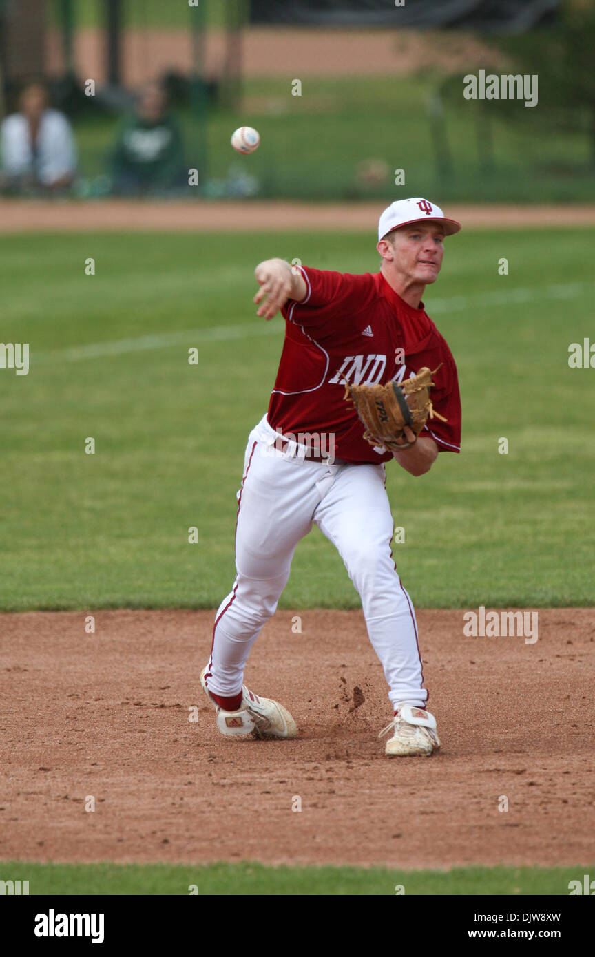 Indiana 3B Brian Ritz (4) during game action in the fourth inning. The ...