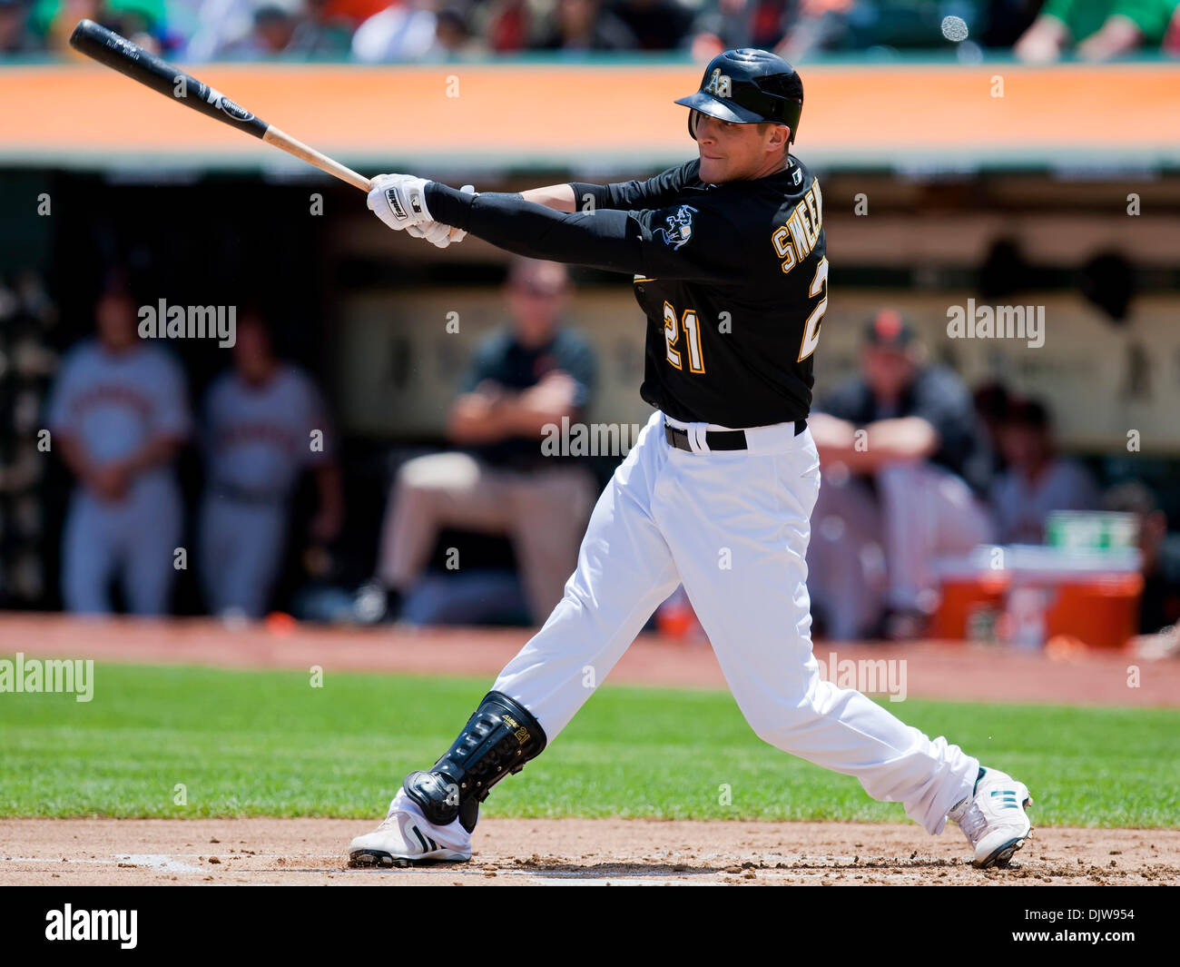 May 22, 2010: Oakland Athletics right fielder Ryan Sweeney (21) in ...