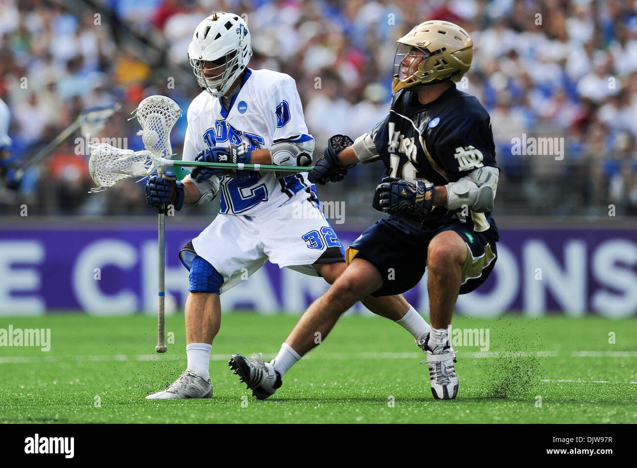 31 May 2010: Duke's Sam Payton (32) works his way downfield under ...