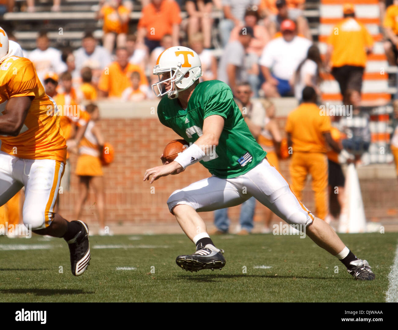 Apr. 17, 2010 - Knoxville, Tennessee, U.S - 17 April 2010: Quarterback ...
