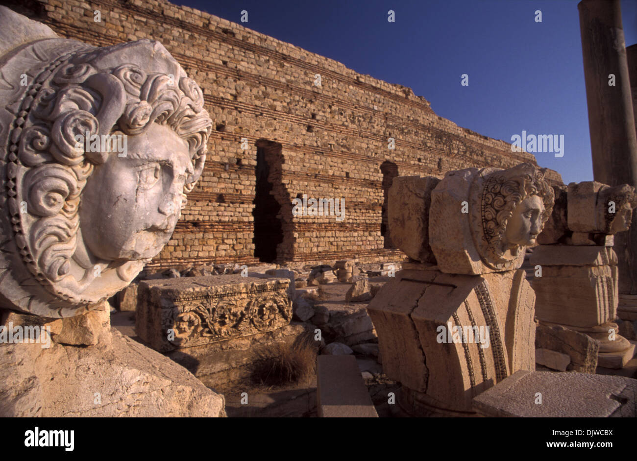 Medusa Forum Ruins Leptis Magna High Resolution Stock Photography and ...