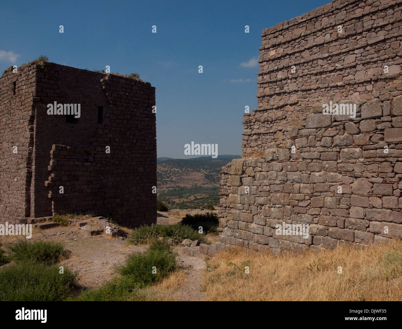 Temple of Athena, Assos (Behramkale) Turkey Stock Photo - Alamy