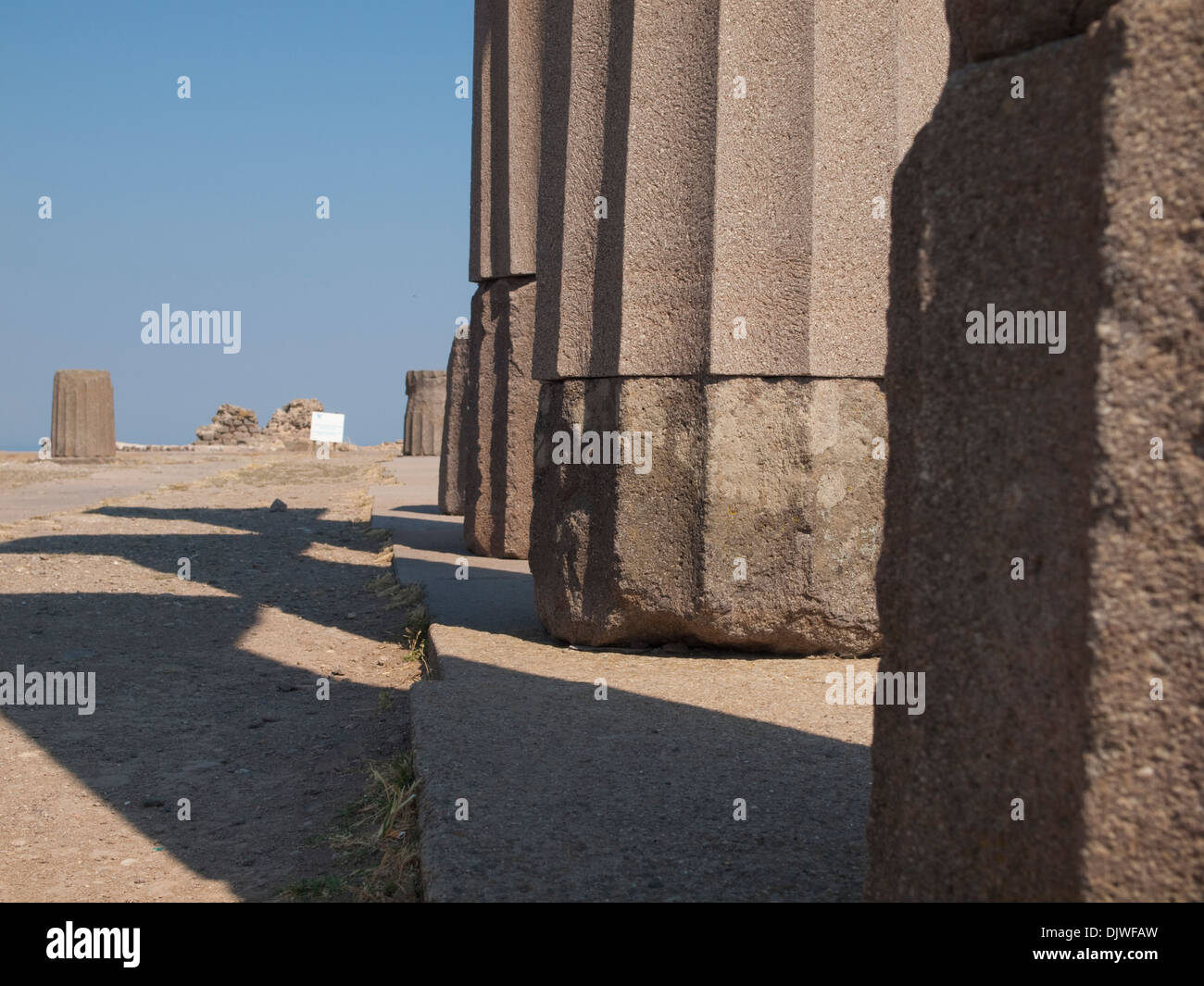 Temple of Athena, Assos (Behramkale) Turkey Stock Photo - Alamy