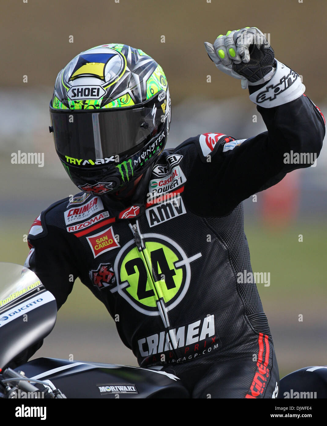 Oct 03, 2010 - Motegi, Tochigi, Japan - Moriwaki Moto2 rider TONI ELIAS ...