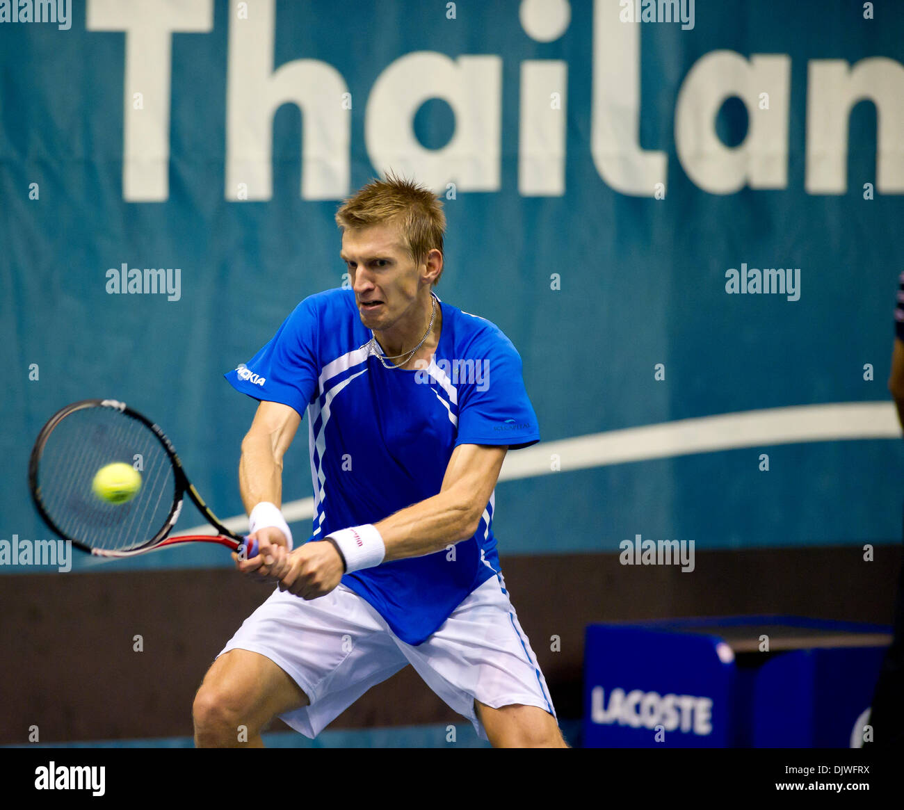 Oct. 3, 2010 - Bangkok, Thailand - JARKKO NIEMINEN of Finland plays a ...