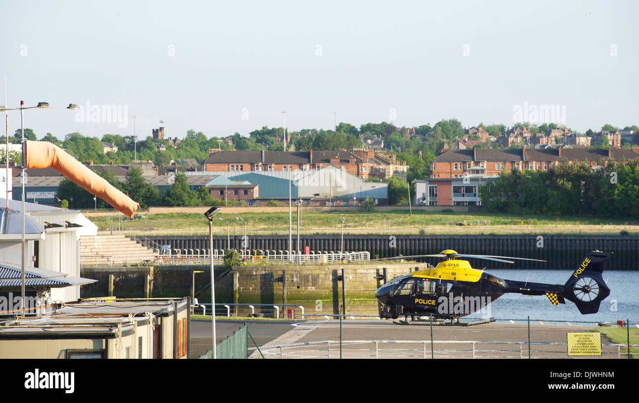 Glasgow police helicopter hi-res stock photography and images - Alamy