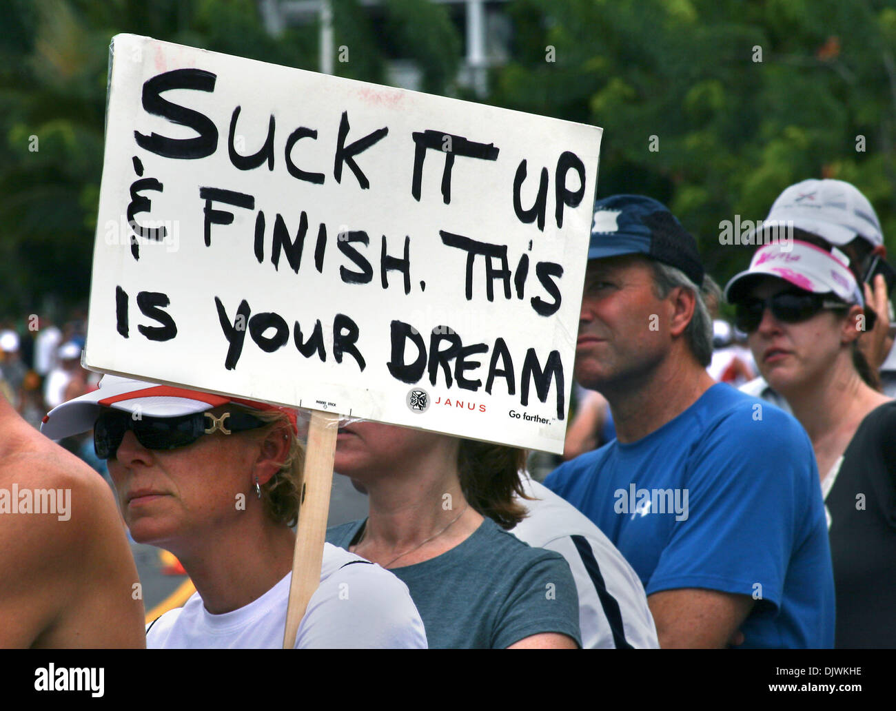 Oct 09, 2010 - Kailua-Kona, Hawaii, U.S. - Spectators display all kinds ...