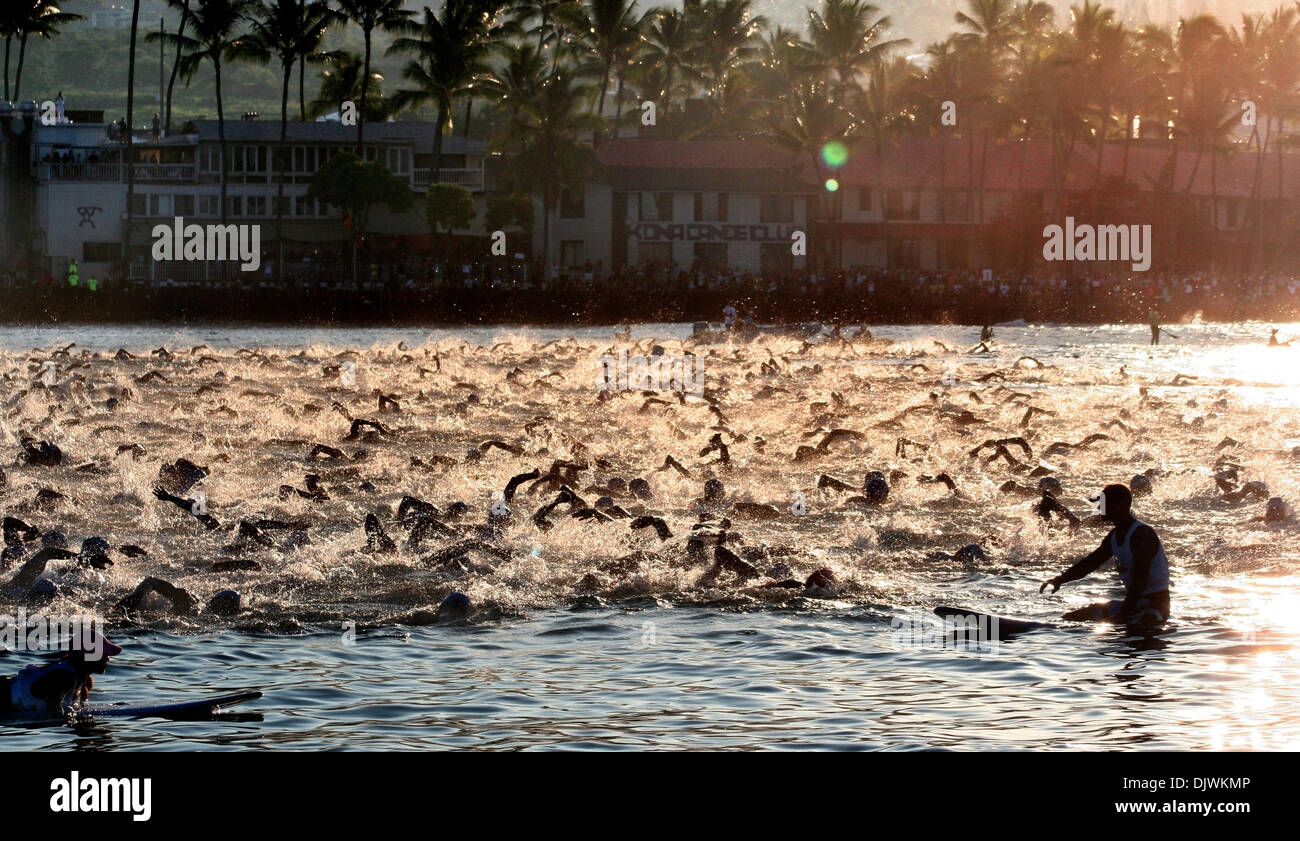 Oct 09, 2010 - Kailua-Kona, Hawaii, U.S. - Swimmers appear to shimmer ...