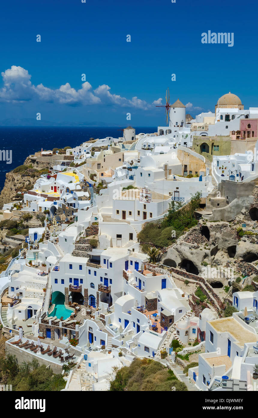 Traditional houses in Oia Stock Photo - Alamy