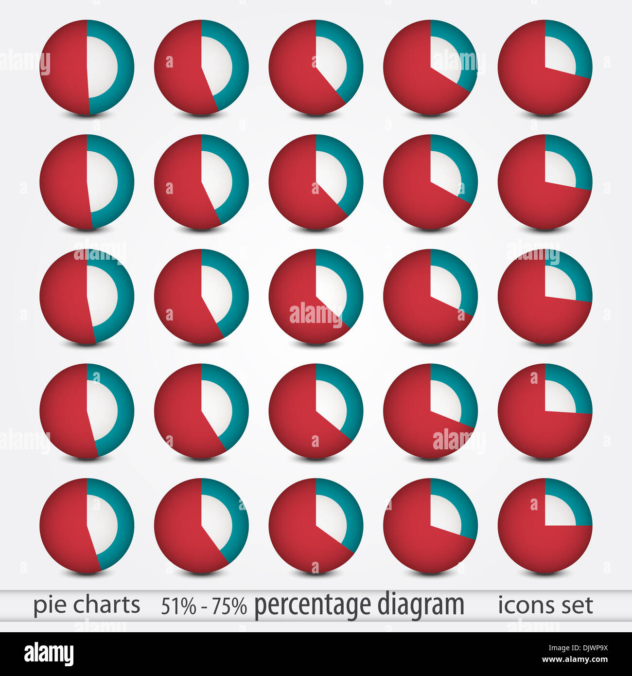 set of percentage symbols can use like marketing report icons Stock ...