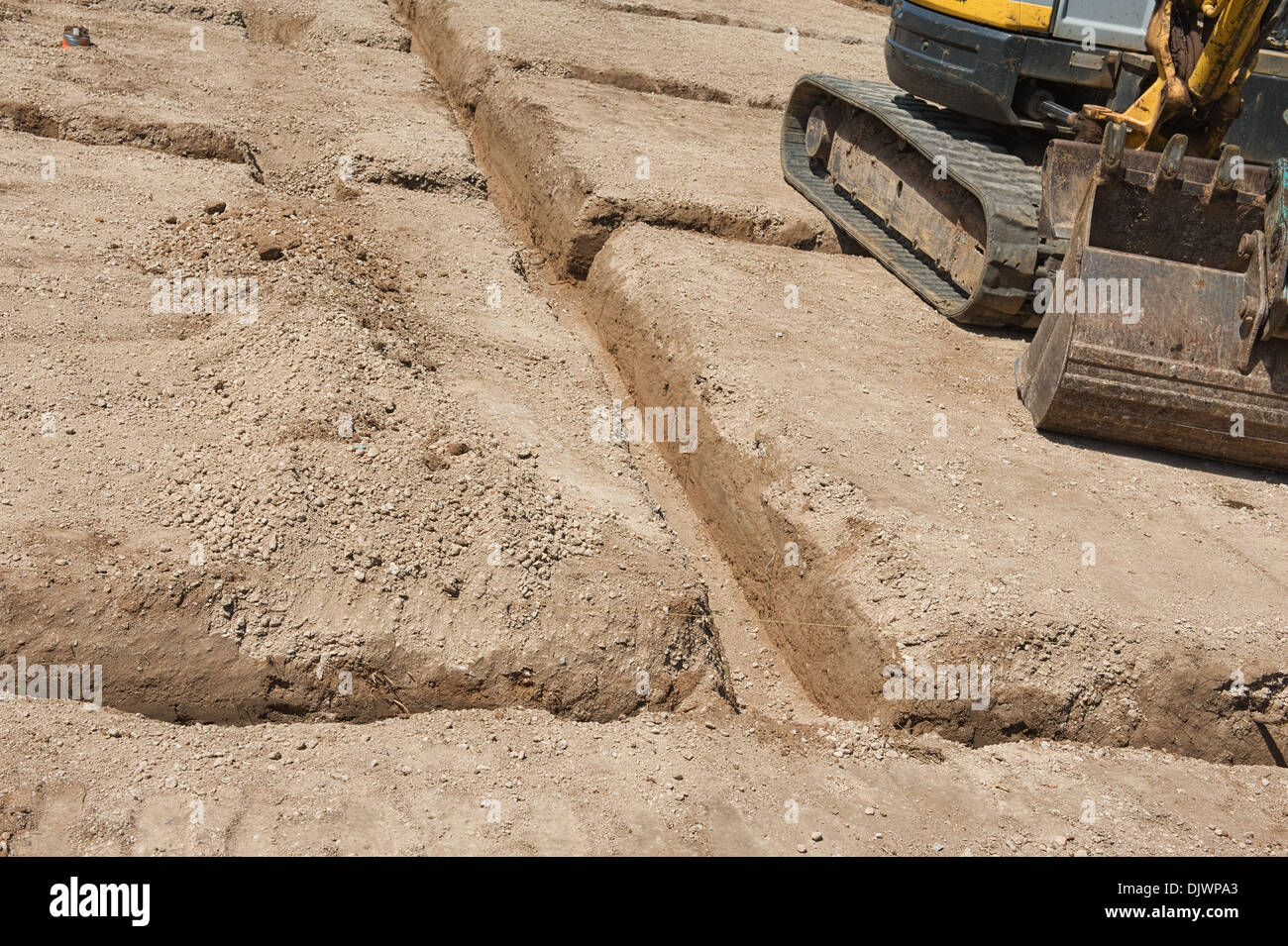 Construction site preparation house foundation hi-res stock photography ...