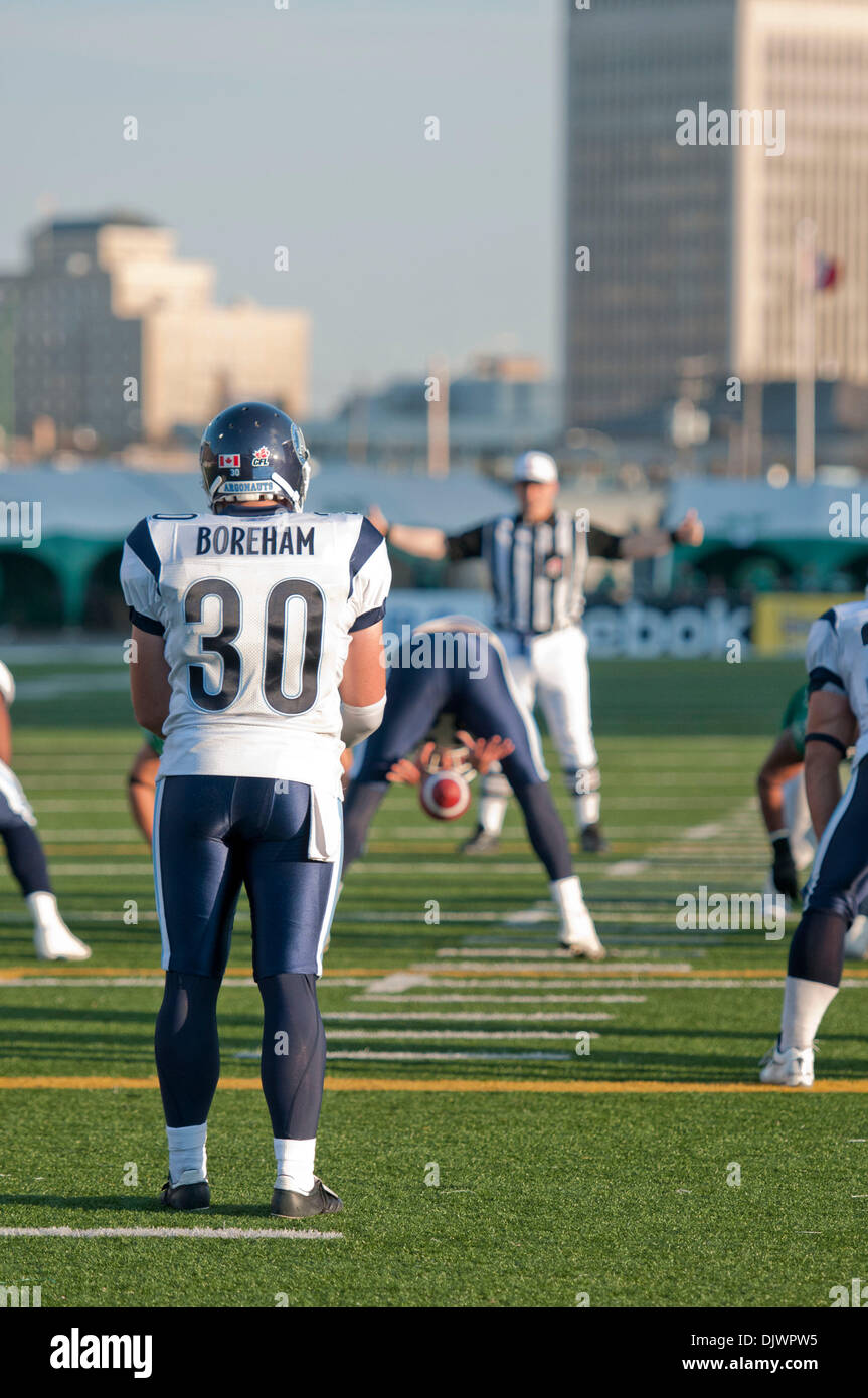 Oct. 9, 2010 - Regina, Saskatchewan, Canada - Toronto Argonauts punter ...
