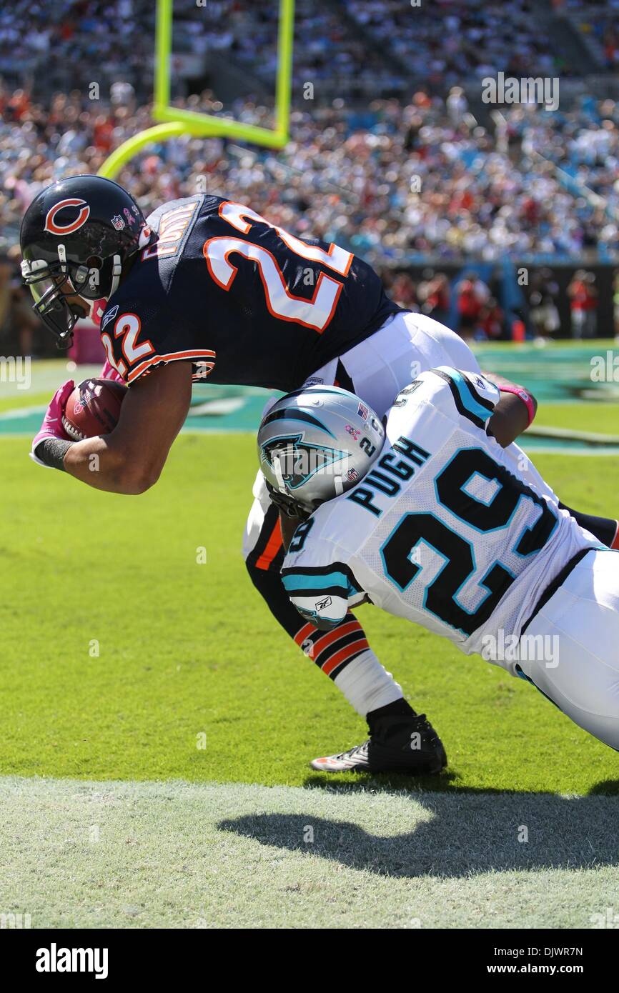 October 10, 2010; Chicago Bears running back Matt Forte (22) runs into ...