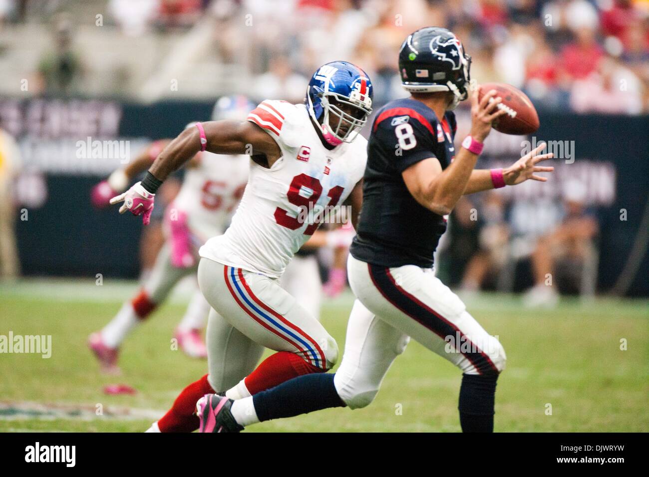 Oct. 10, 2010 - Houston, Texas, U.S - Houston Texans (8) Q Matt Schaub ...
