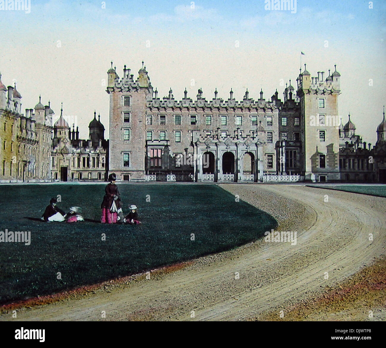 Kelso Floors Castle Victorian period Stock Photo - Alamy