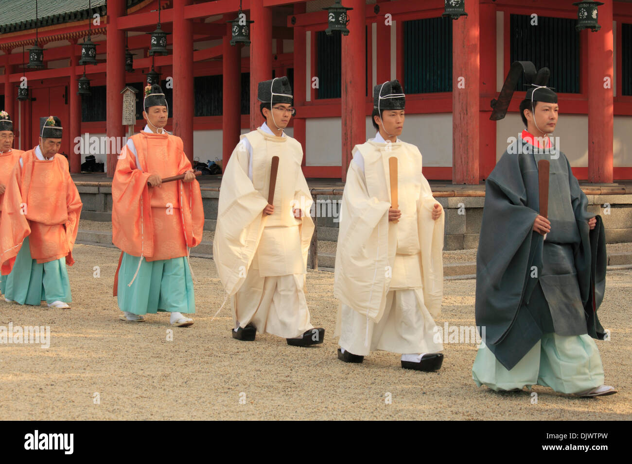Japan, Kyoto, Heian shrine, Jidai Matsuri, festival, people Stock Photo ...