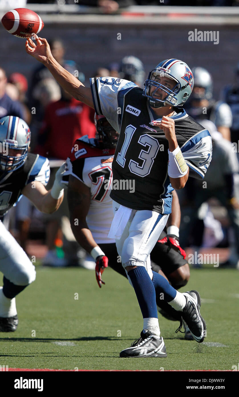 Oct. 11, 2010 - Montreal, Quebec, Canada - Montreal Alouettes' quater ...