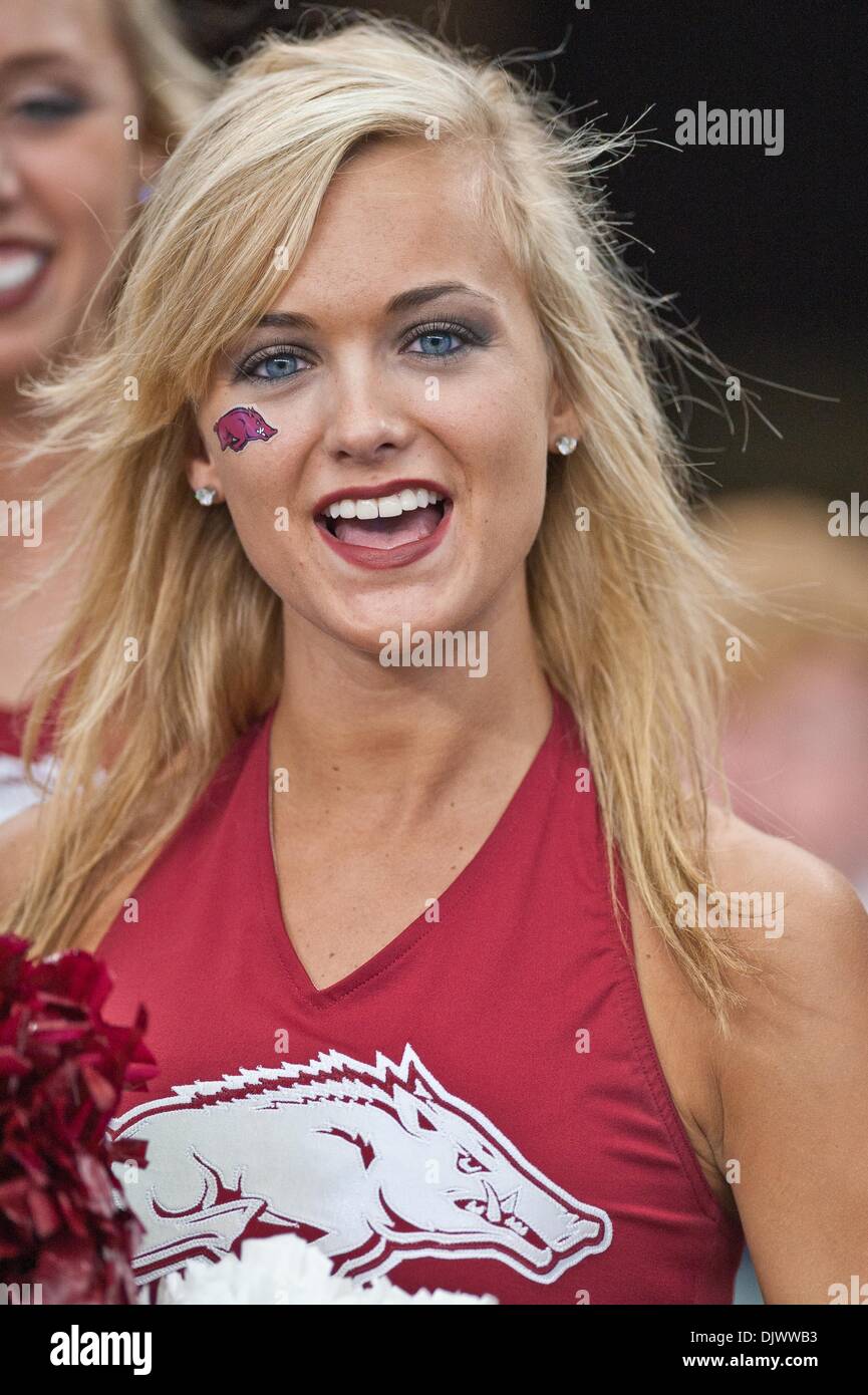 Arkansas Razorbacks Cheerleader High Resolution Stock Photography and ...