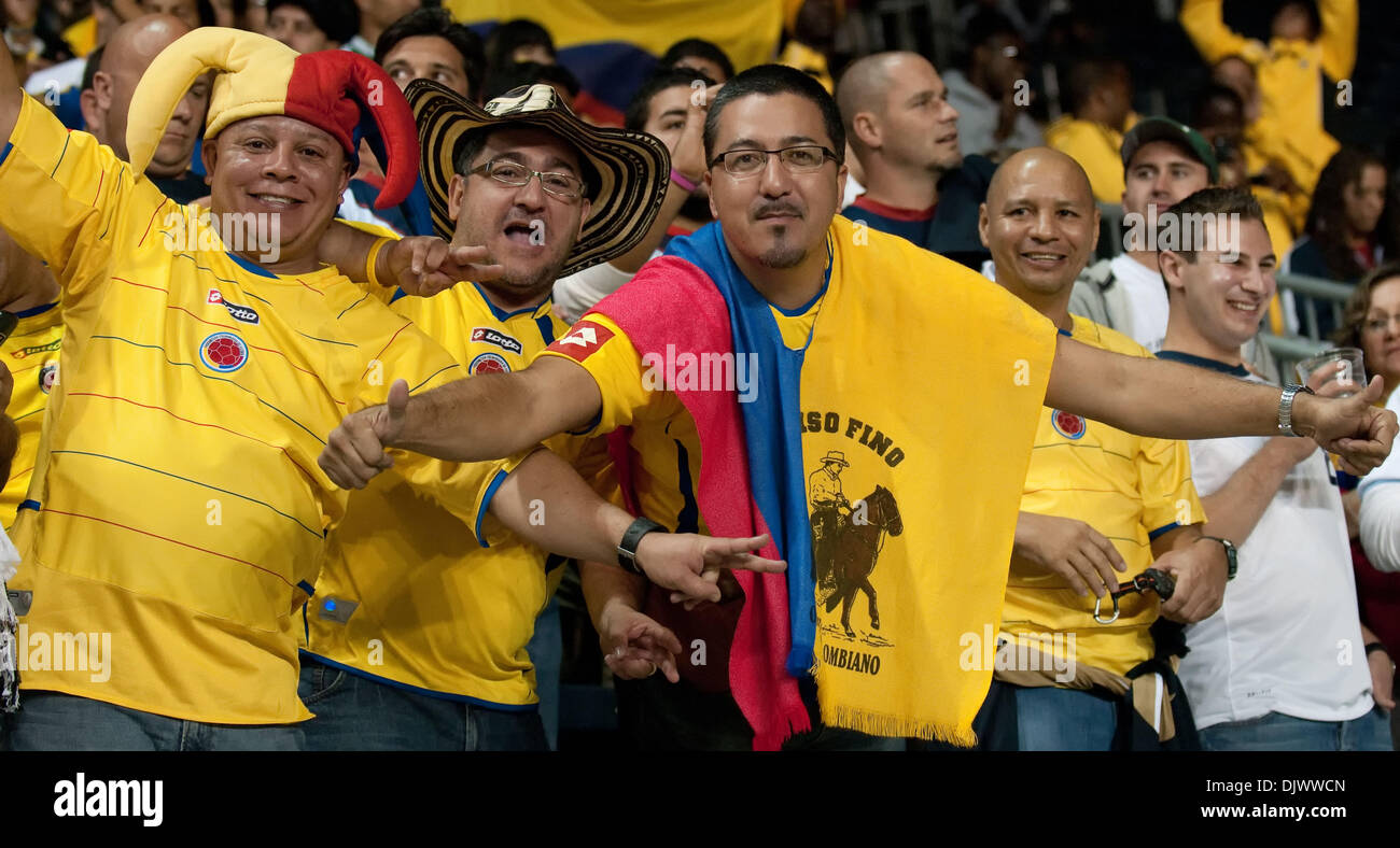 Oct 12, 2010 - Chester, Pennsylvania, U.S. - Fans of the Colombia team ...