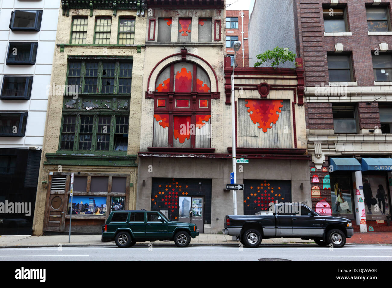 Old brick buildings in central Baltimore, Maryland, USA Stock Photo - Alamy