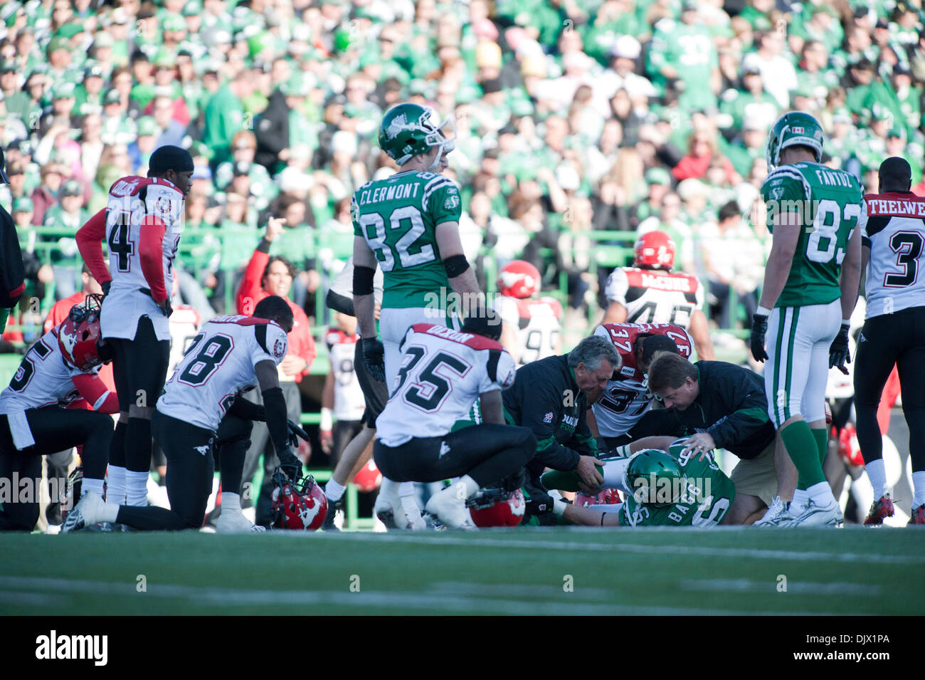 Oct. 17, 2010 - Regina, Saskatchewan, Canada - Saskatchewan Roughriders ...