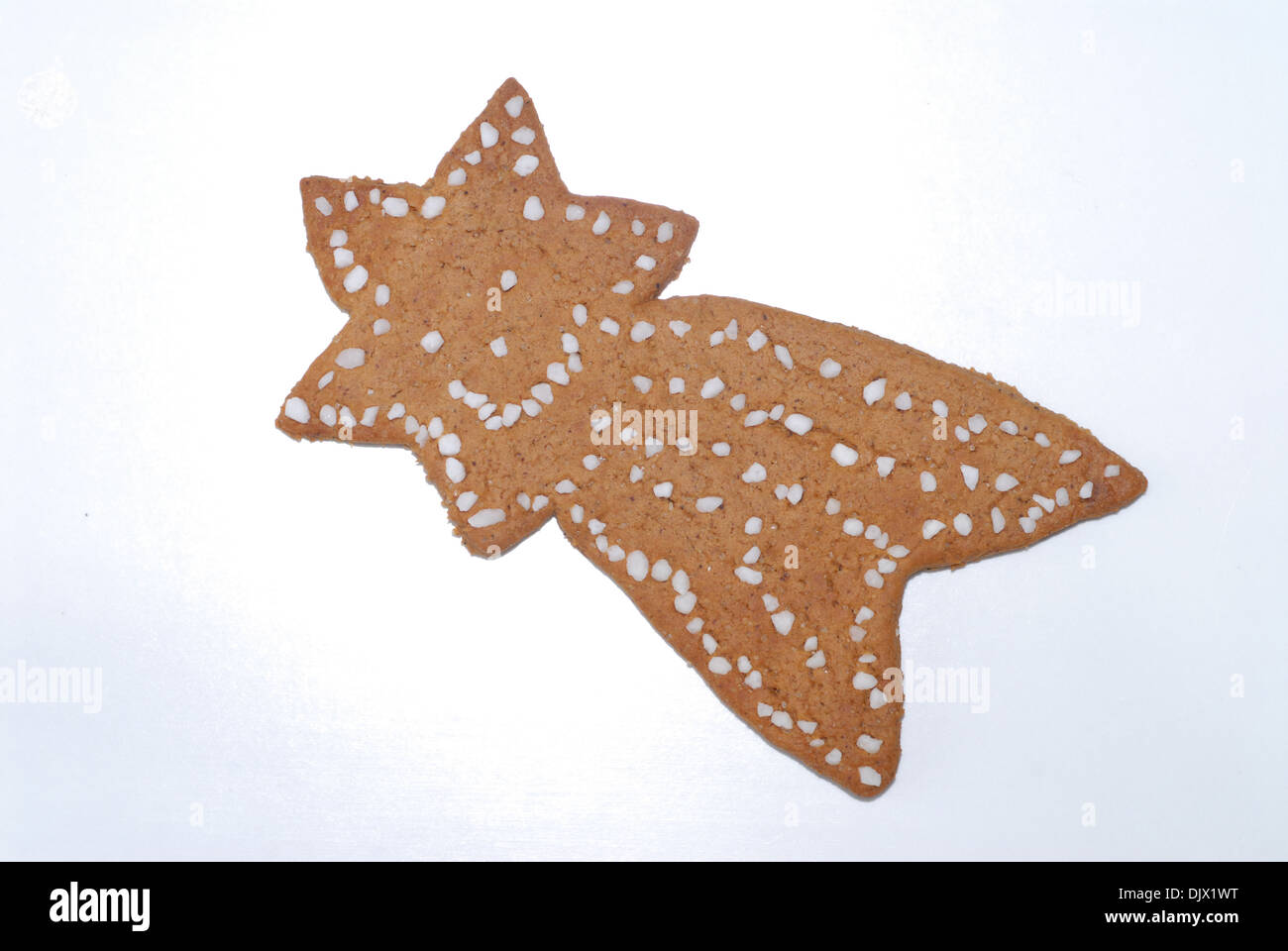 Star shaped gingerbread decorated with nib sugar Stock Photo - Alamy
