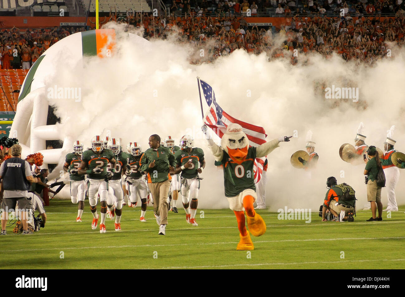 University of miami mascot sebastian the ibis hi-res stock photography ...