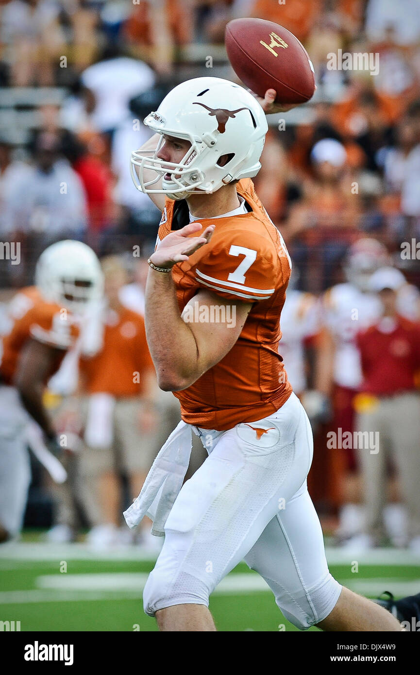 Texas longhorns quarterback garrett gilbert hi-res stock photography ...