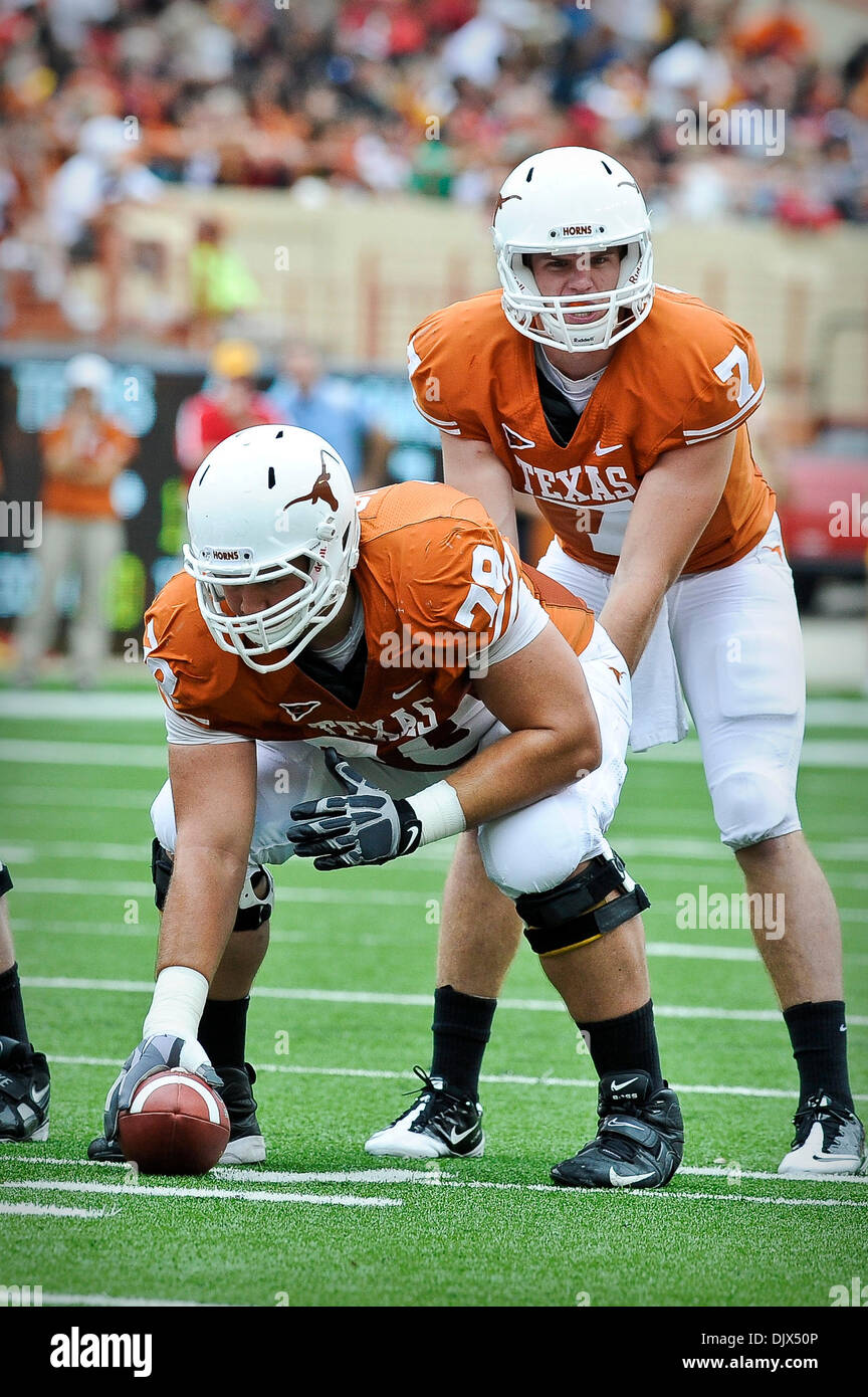 Texas longhorns quarterback garrett gilbert hi-res stock photography ...