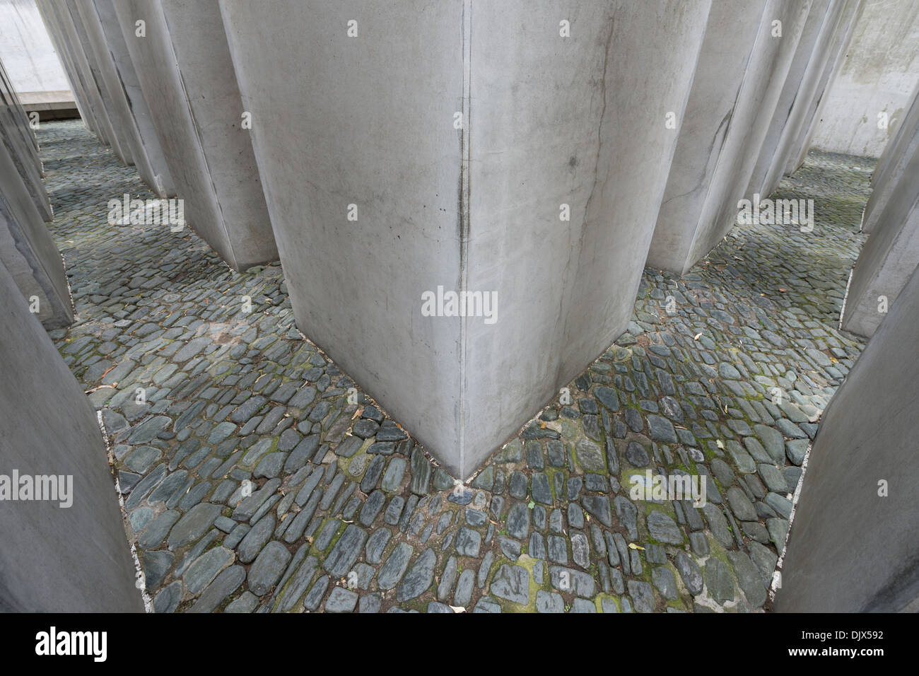 Stone pillars in the Garden of Exile, part of the Jewish Museum in ...