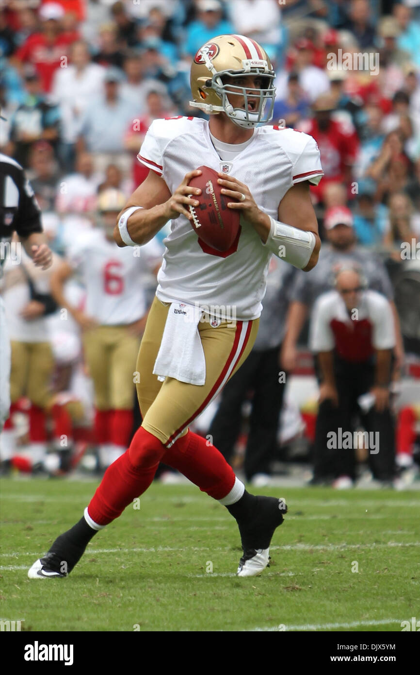 October 24, 2010; San Francisco 49ers quarterback David Carr (5) drops ...