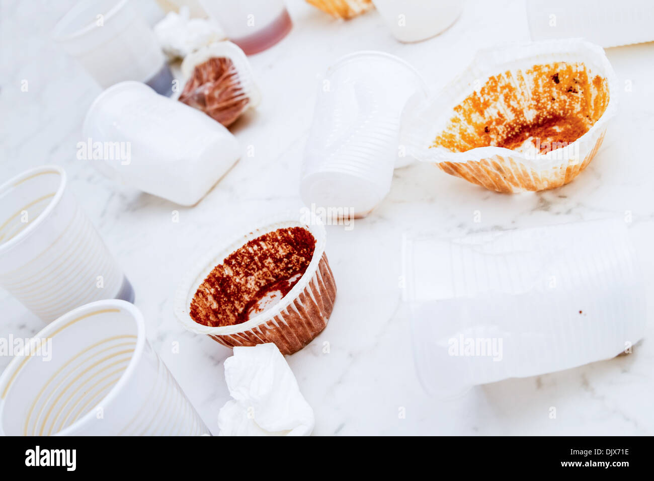 Mess when the party is finished Stock Photo - Alamy