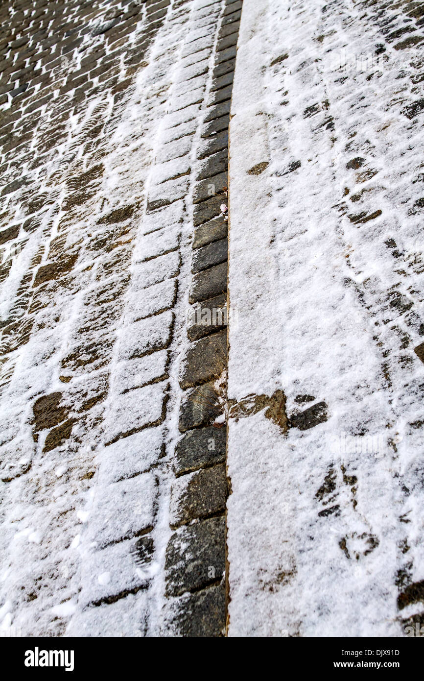 A ancient cobblestone pavement in Wemding, Germany Stock Photo - Alamy