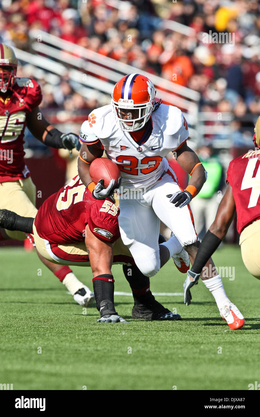 Oct. 30, 2010 - Boston, Massachusetts, U.S. - Clemson Tigers running ...