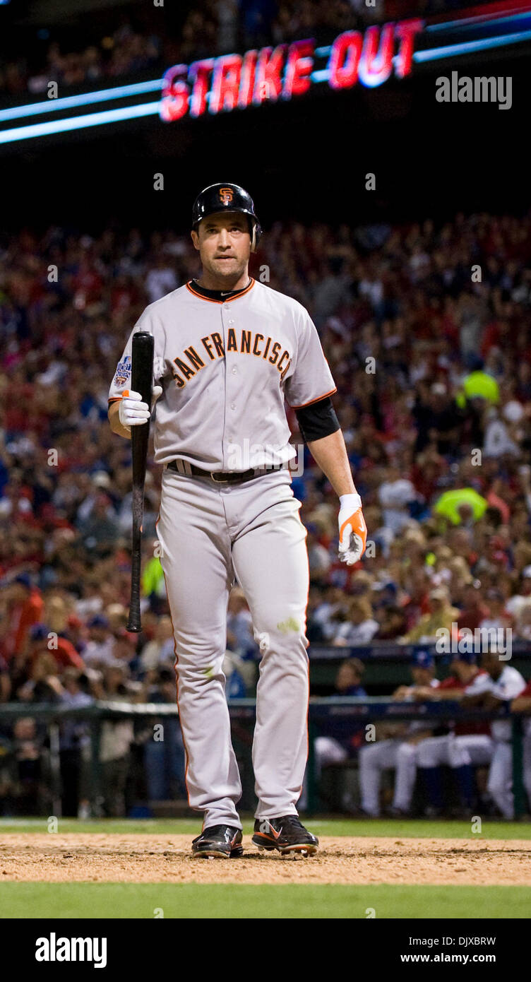 Oct. 30, 2010 - Arlington, TX, USA - San Francisco Giants left fielder ...