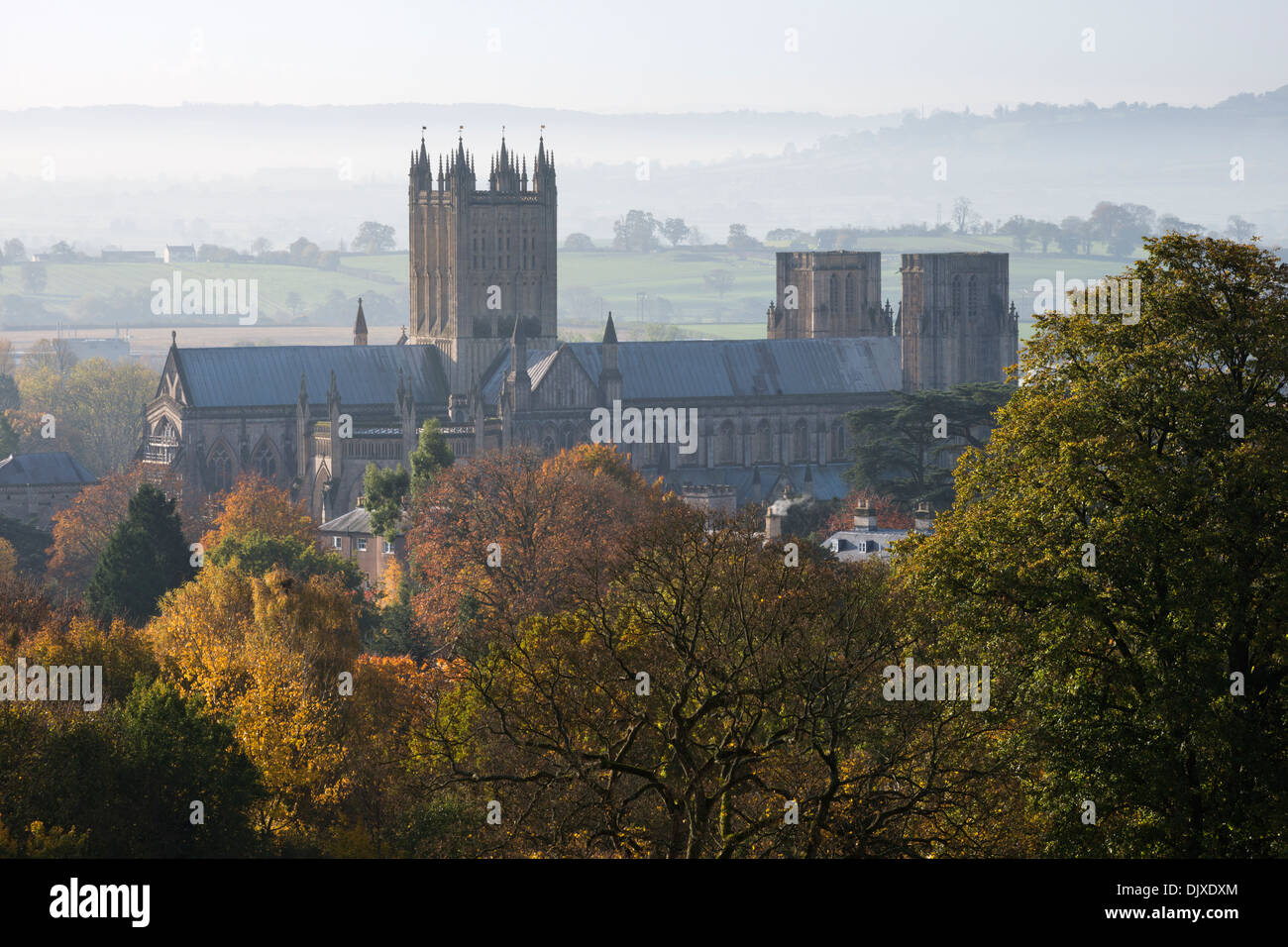 Wells city in the landscape hi-res stock photography and images - Alamy