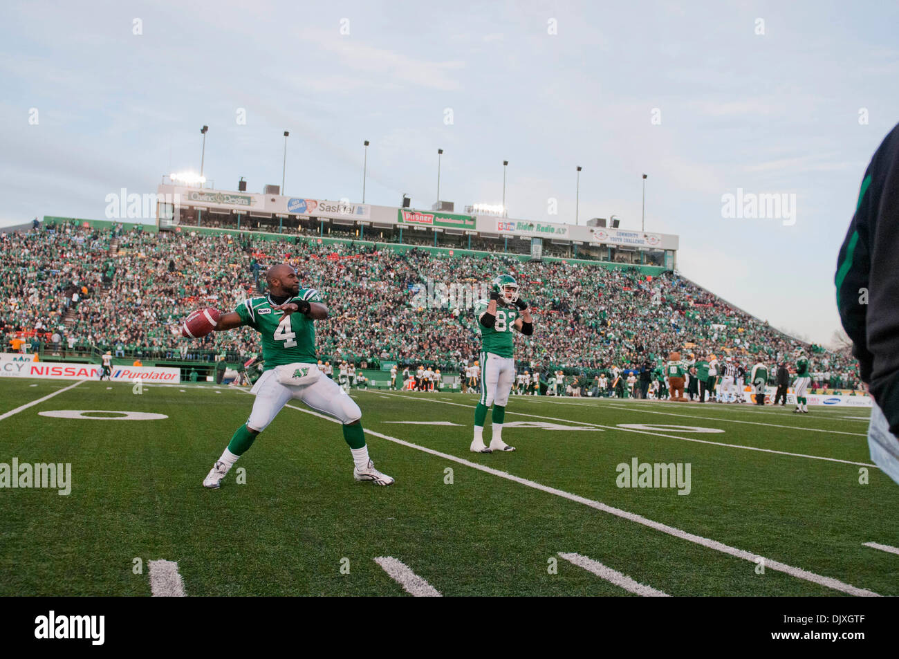 Nov. 6, 2010 - Regina, Saskatchewan, Canada - Saskatchewan Roughriders ...