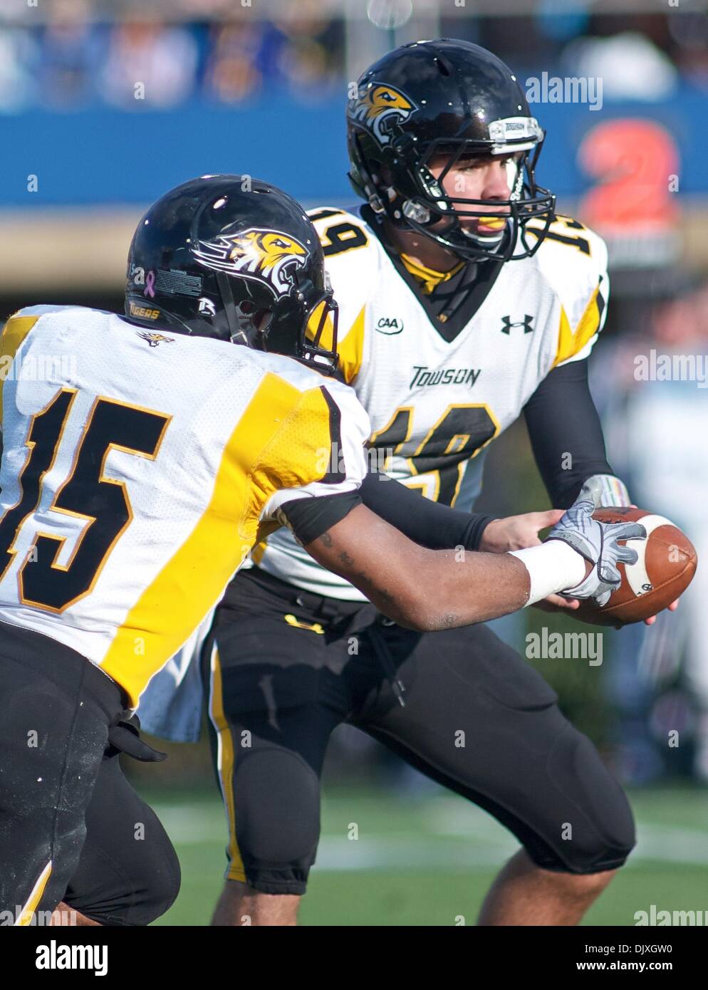 Nov. 6, 2010 - Newark, Delaware, United States of America - Towson QB ...