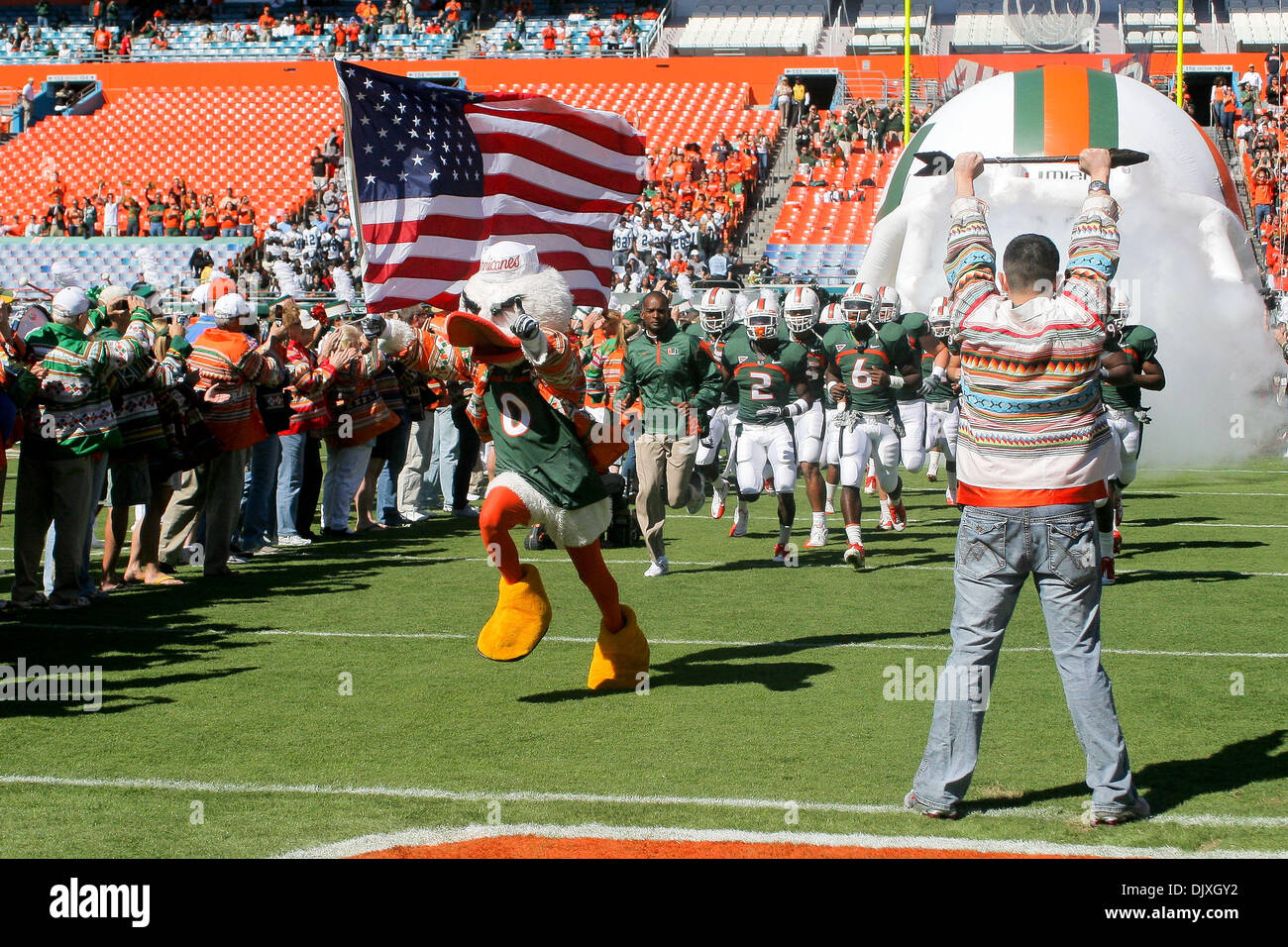 University of miami mascot sebastian the ibis hi-res stock photography ...