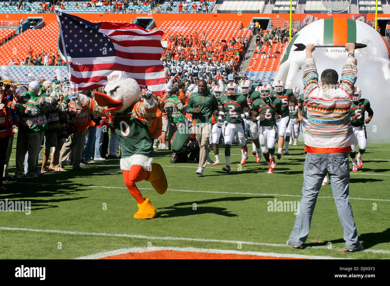 University of miami mascot sebastian the ibis hi-res stock photography ...