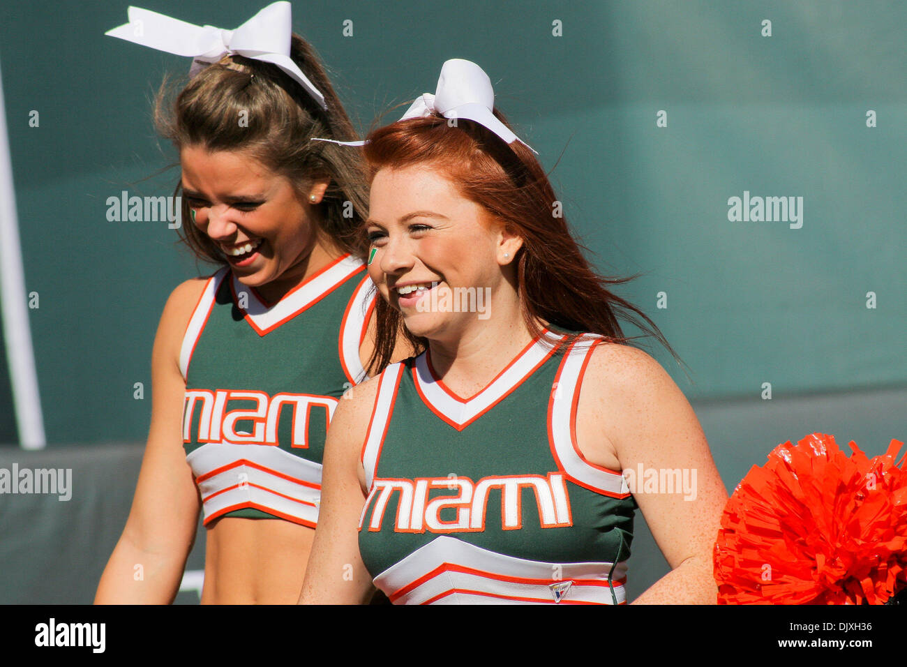 Miami hurricanes cheerleaders hi-res stock photography and images - Alamy
