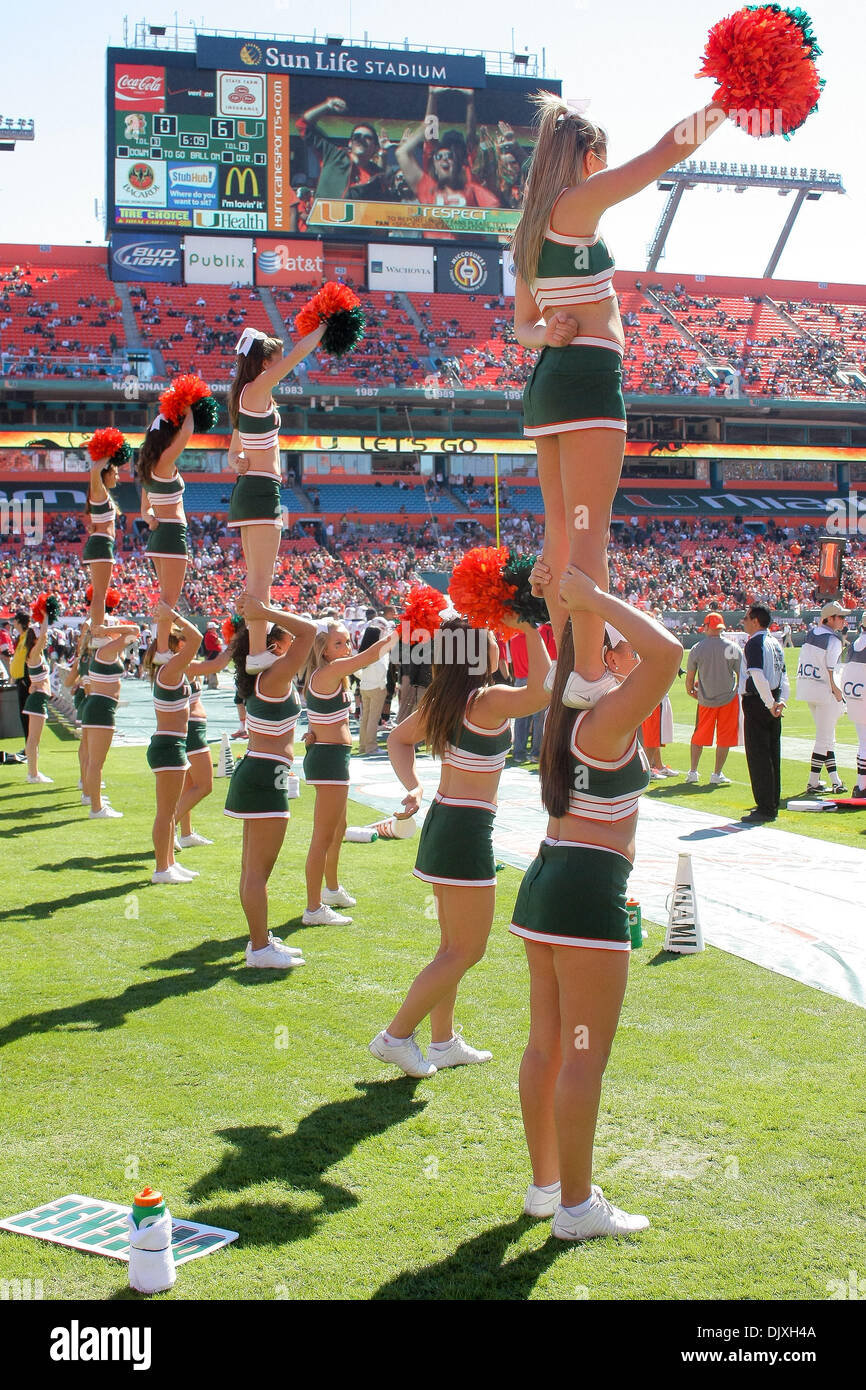 Miami hurricanes cheerleaders hi-res stock photography and images - Alamy