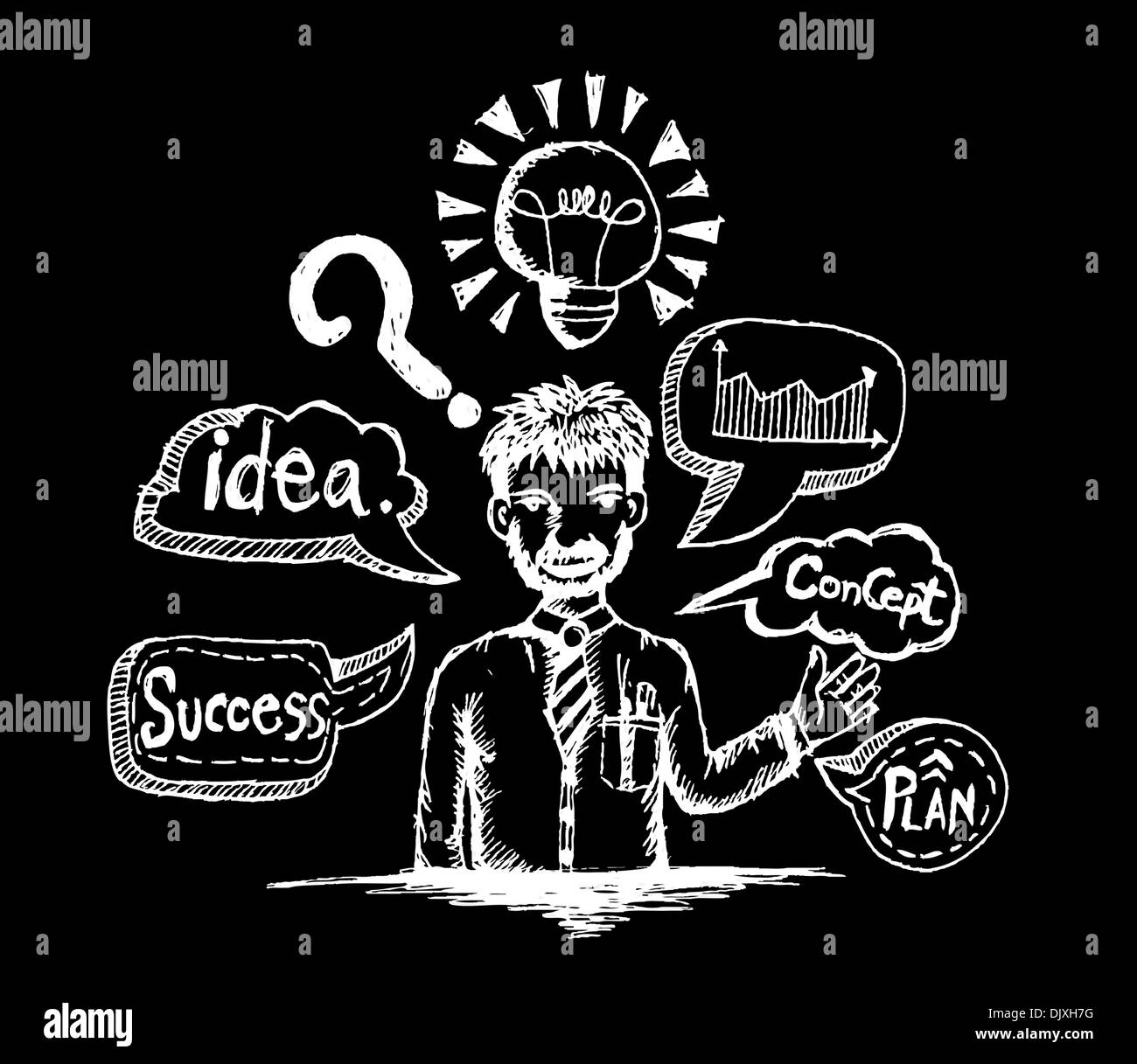 people idea thinking , dialog speech bubbles Stock Photo - Alamy